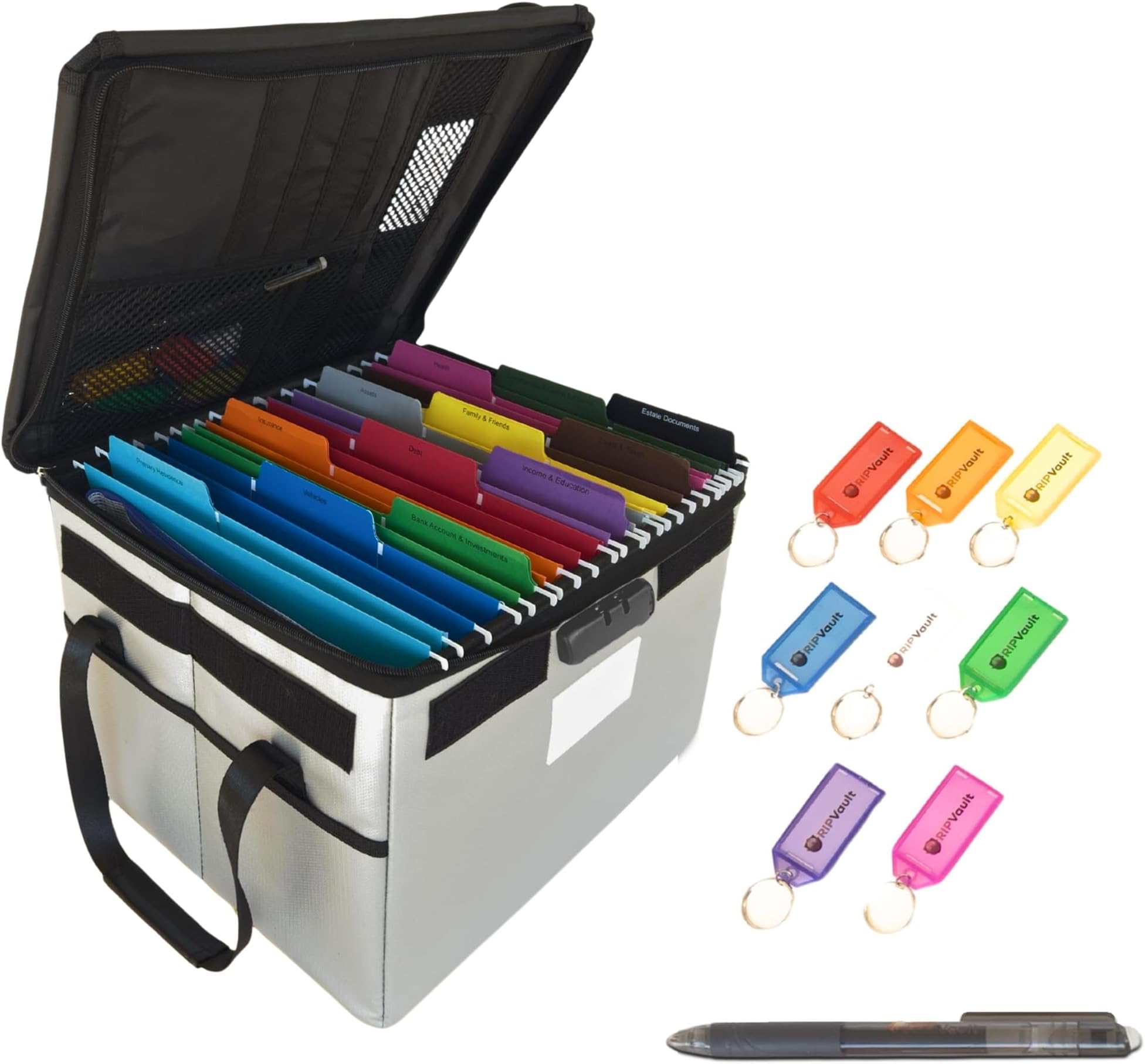 Amazon.com: Ripvault Home Office Organization System - Fireproof ...