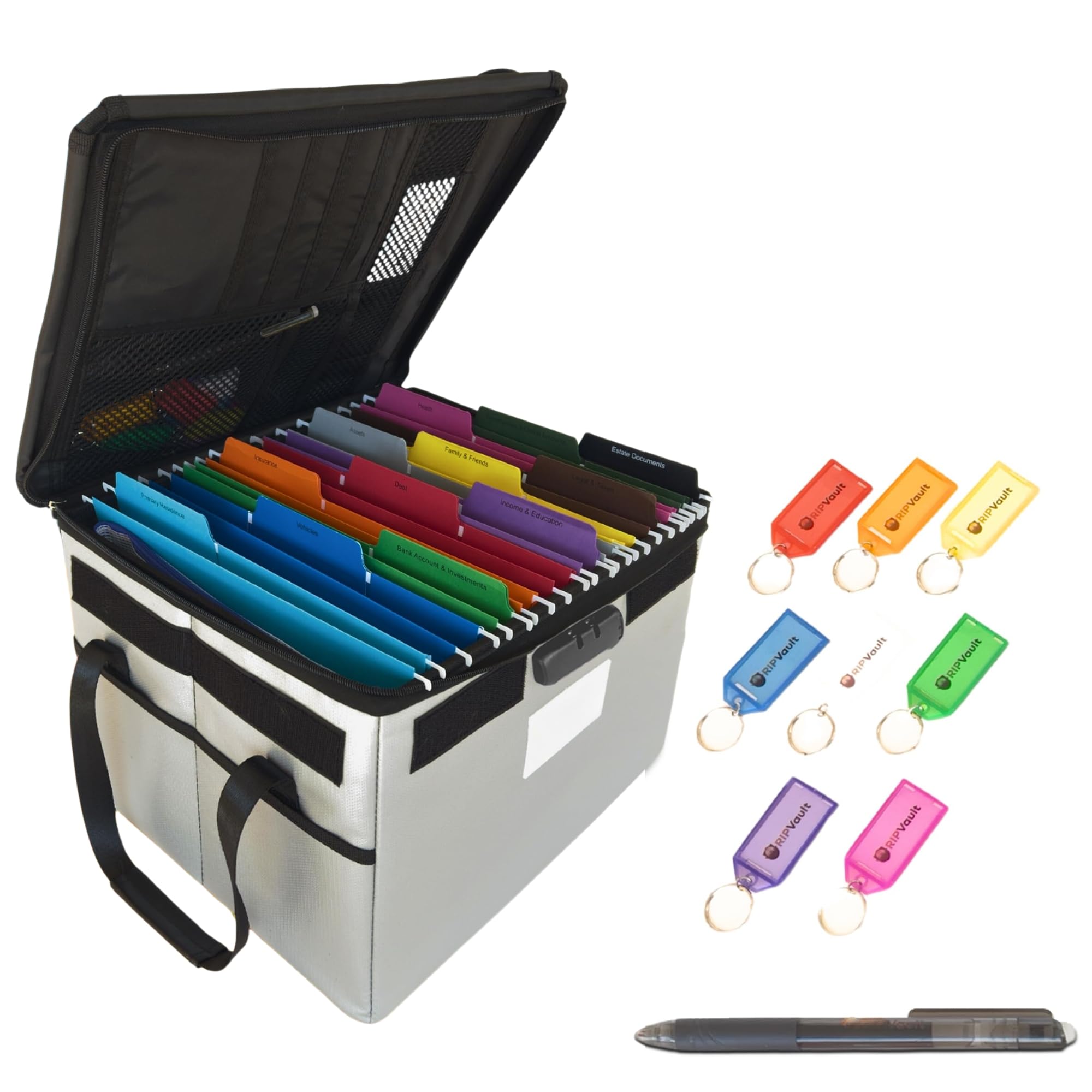 Amazon.com: Ripvault Complete Office Organization System - Fireproof ...