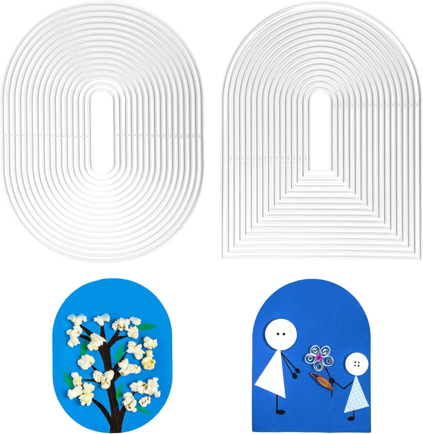 Amazon.com: Qoiseys Arch Metal Die Cuts for Card Making,Cutting Dies ...