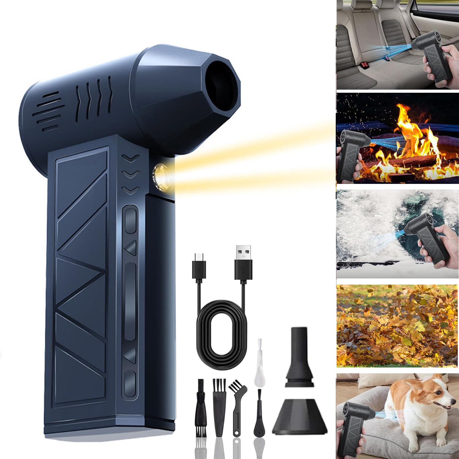 Amazon.com : Snow Whiz LED Turbo Blower, Snowwhiz LED Turbo Blower ...