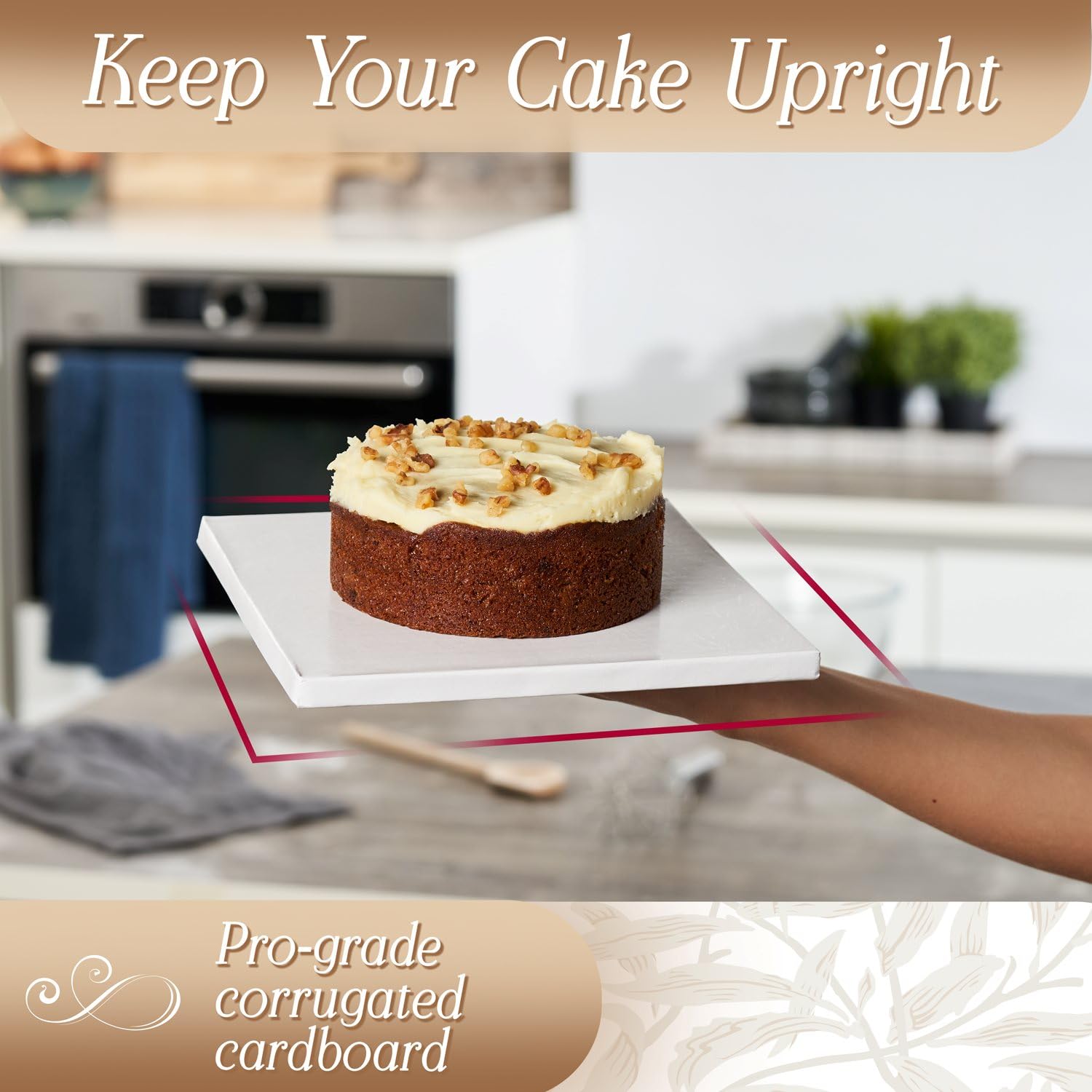 Snapklik.com : Square Cake Boards - Sturdy 1/2 Inch Thick Cake Drums ...