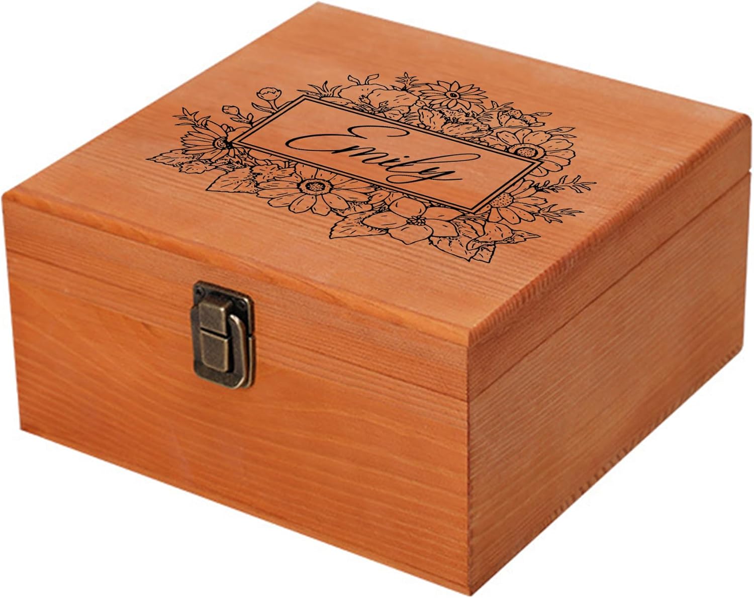 Amazon.com: Cooayyaooc Personalized Keepsake Memory Box Custom Name ...