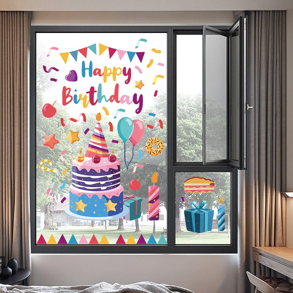 Birthday Party Window Display Amazon.com: Decalmile Happy Birthday
