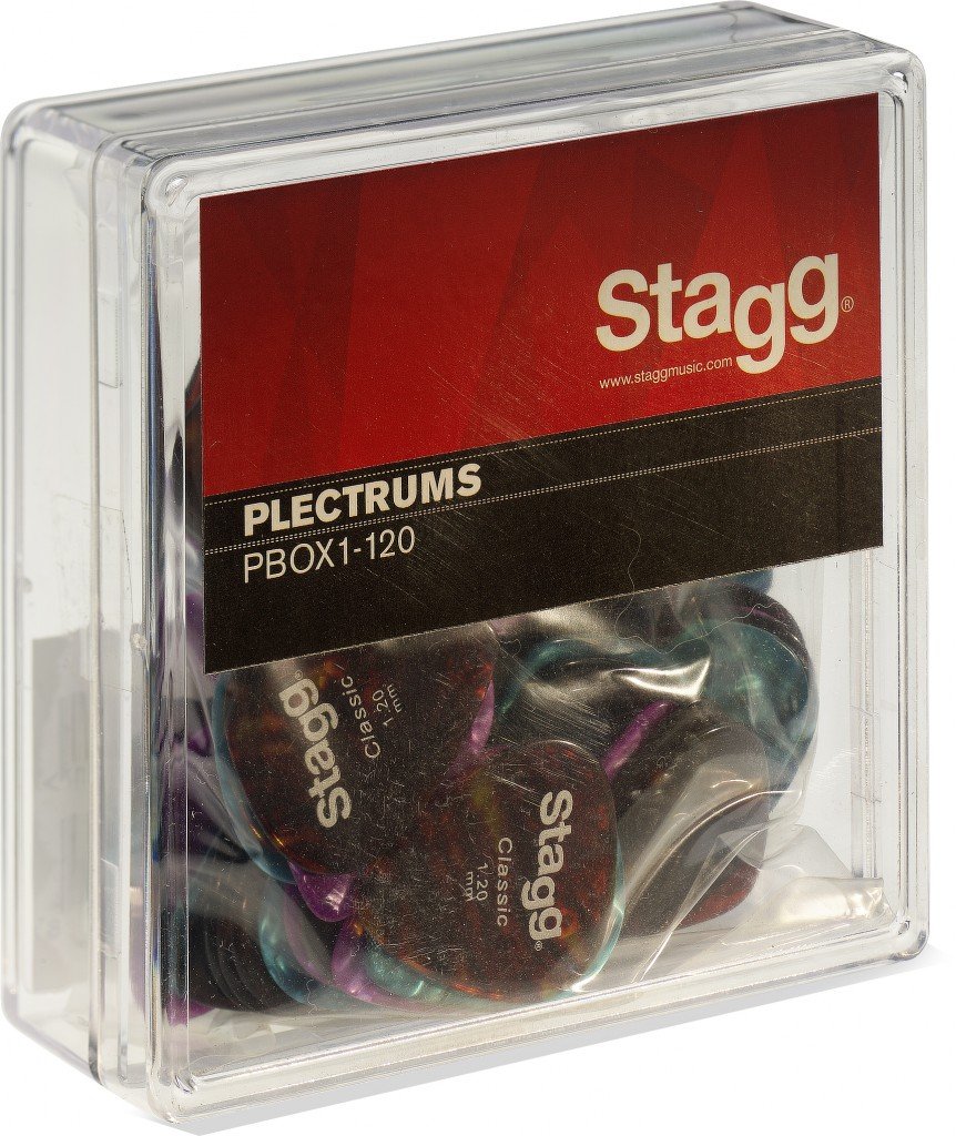 Snapklik.com : Stagg PBOX1-120 Box Of 100 Guitar Picks