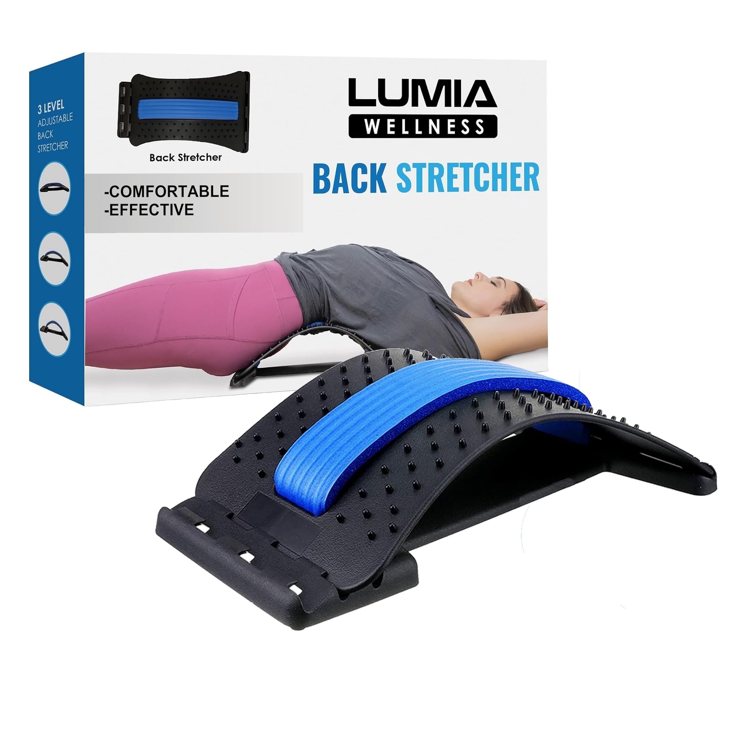 Snapklik.com : Lumia Wellness 3-Level Adjustable Back Stretcher For ...