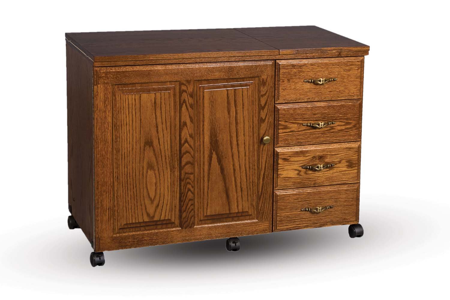 Buy Model 6900 Premium Real Oak Sewing Cabinet New Real Knotty Alder ...