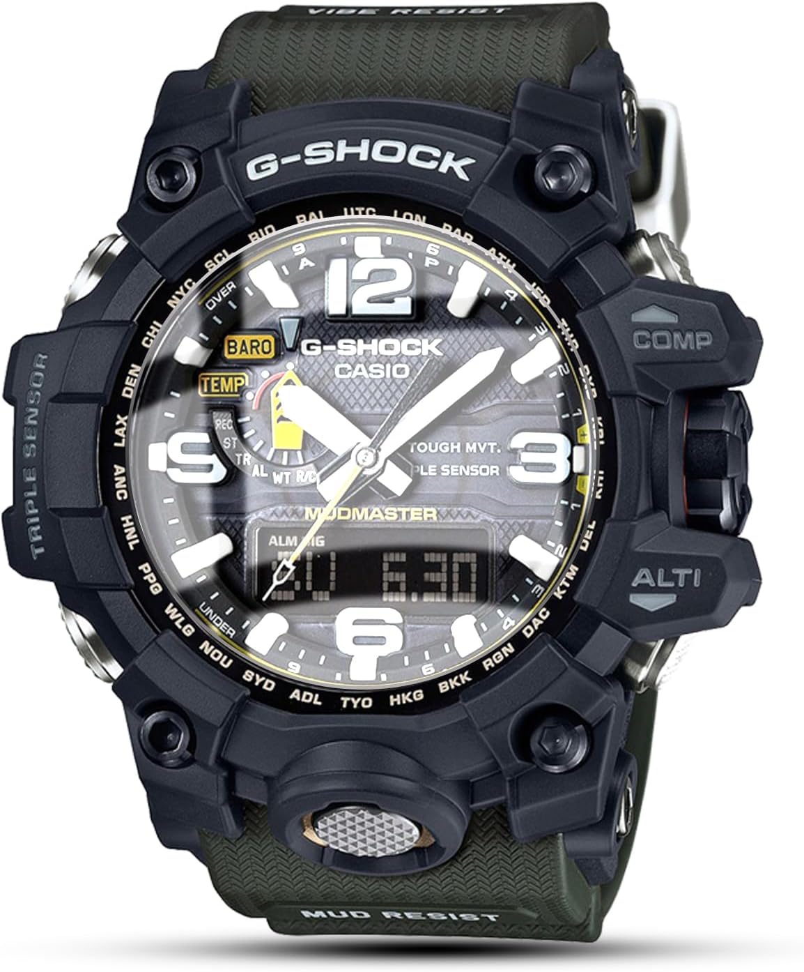 FCS [Pack of 3 Screen Guard For Casio Vintage A168WGG-1BDF - D182 Watch ...