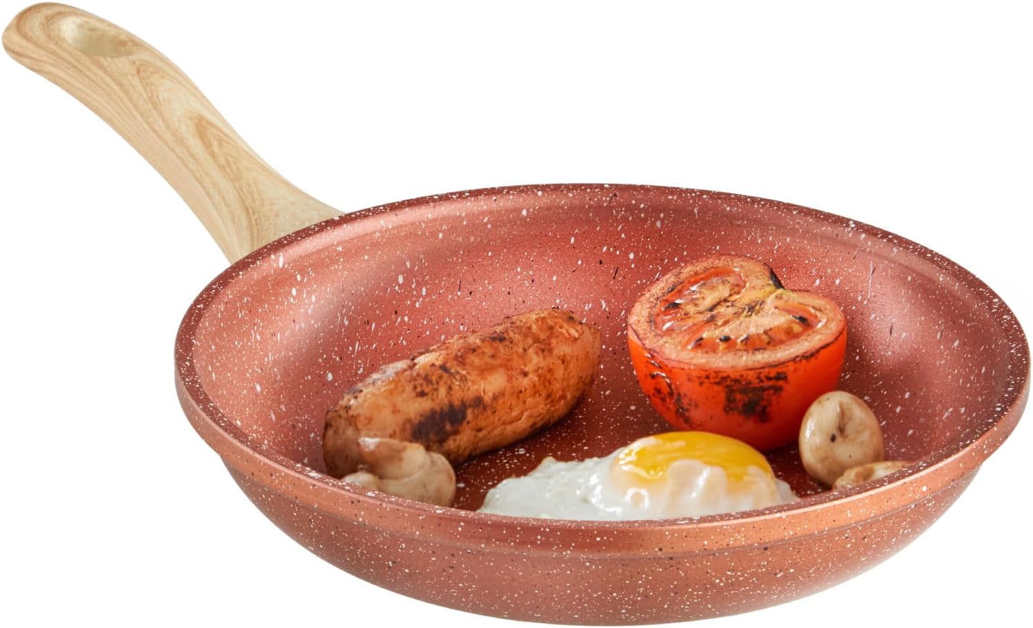 Sovereign Stone Copper Frying Pan with Ergonomic Handle - Frying Pan ...