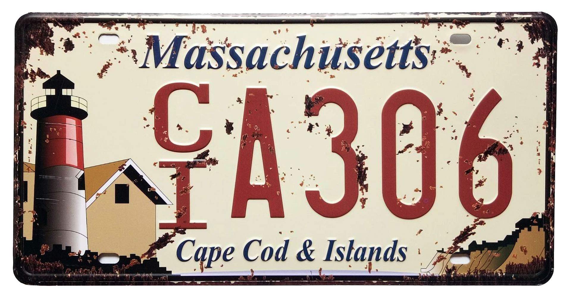 Buy Massachusetts CT A306 Cape Cod Istands Metal Sign Retro Vintage buy-massachusetts-ct-a306-cape-cod-istands-metal-sign-retro-vintage