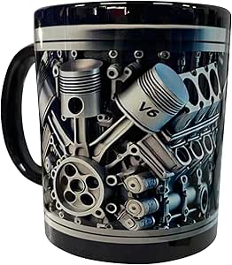 Amazon.com: V8 Engines Stainless Steel Cup, 15OZ V8 Engine Coffee Mug ...