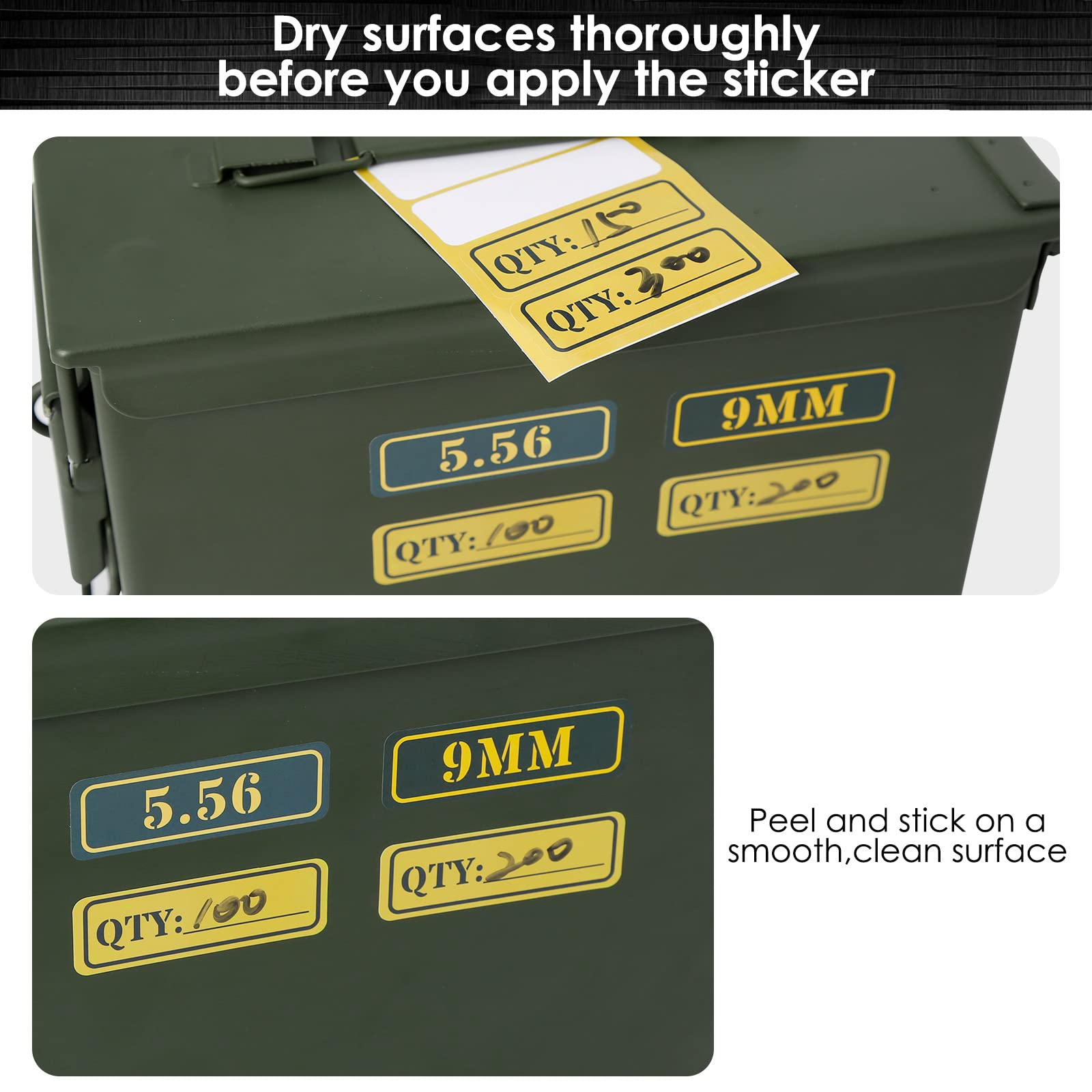 Snapklik.com : Aolamegs Weatherproof Quantity Decal LabelsIdentify The ...