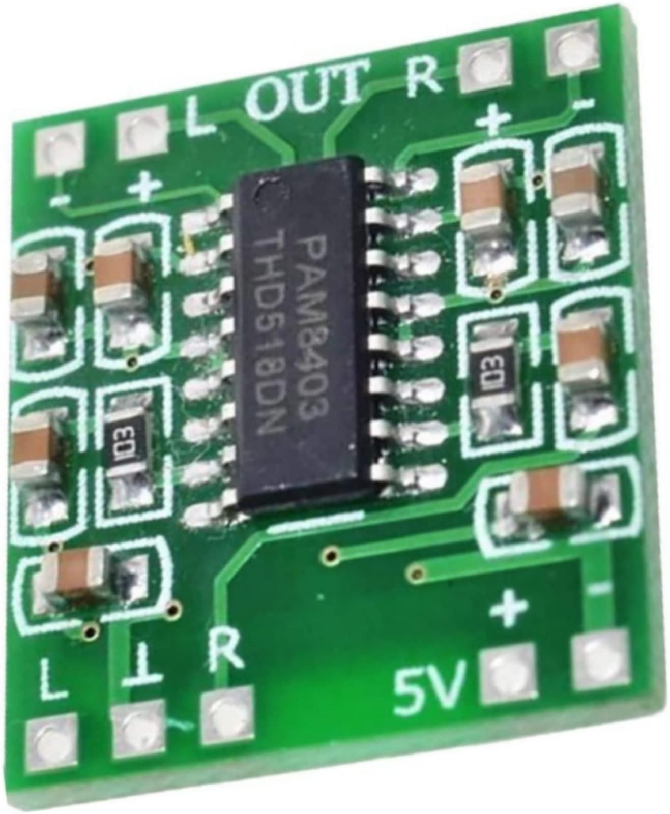 77Q Tech Hifi Pam8403 5V Class D Two Channel Stereo 5W+5W Audio ...