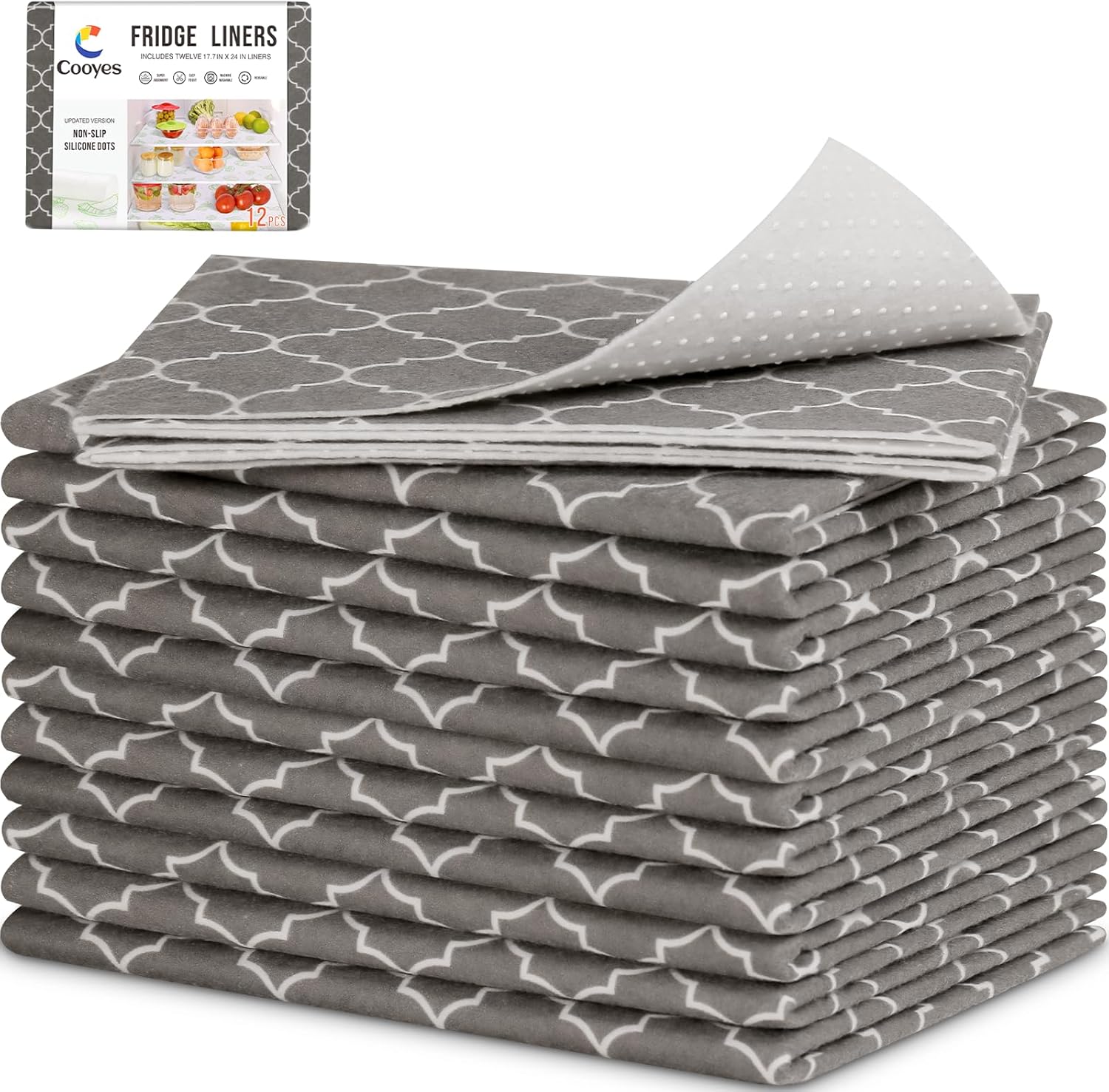 Amazon.com - Cooyes 2 in 1 Refrigerator Liners & Fresh mats for Fridge ...