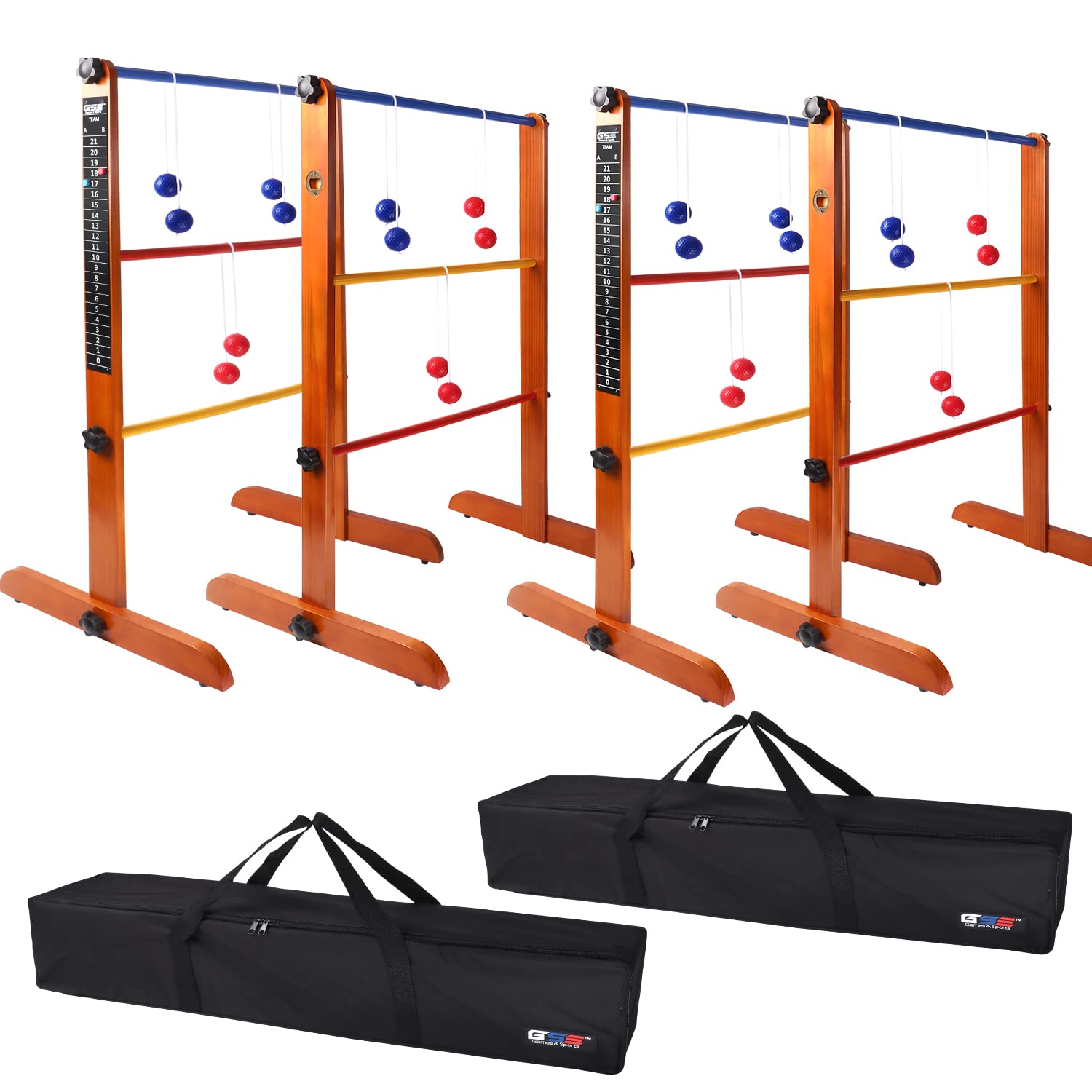 Amazon.com: GSE Games & Sports Expert Premium Solid Wood Ladder Ball ...