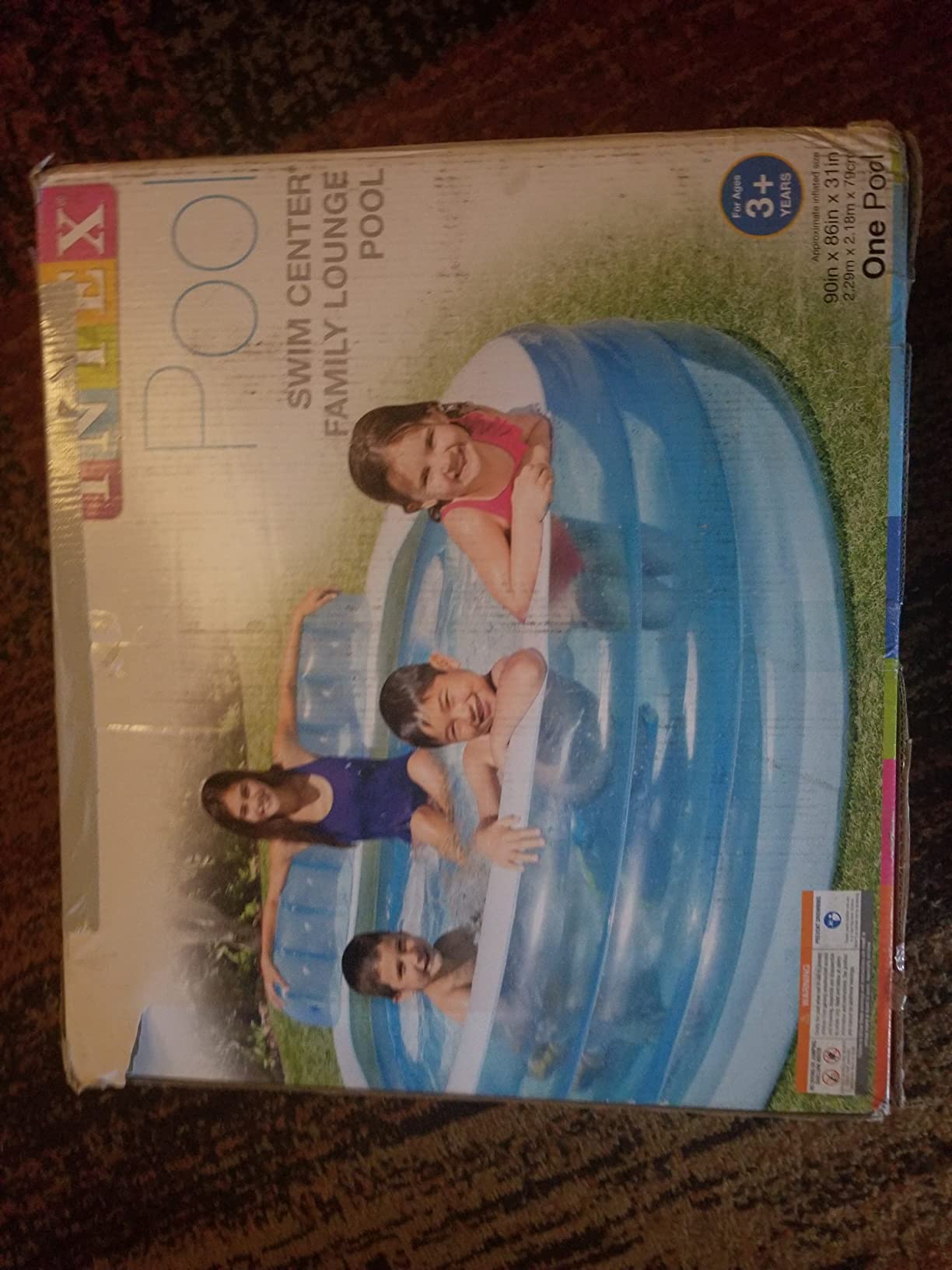 $12/mo - Finance Intex Swim Center Inflatable Family Lounge Pool w ...