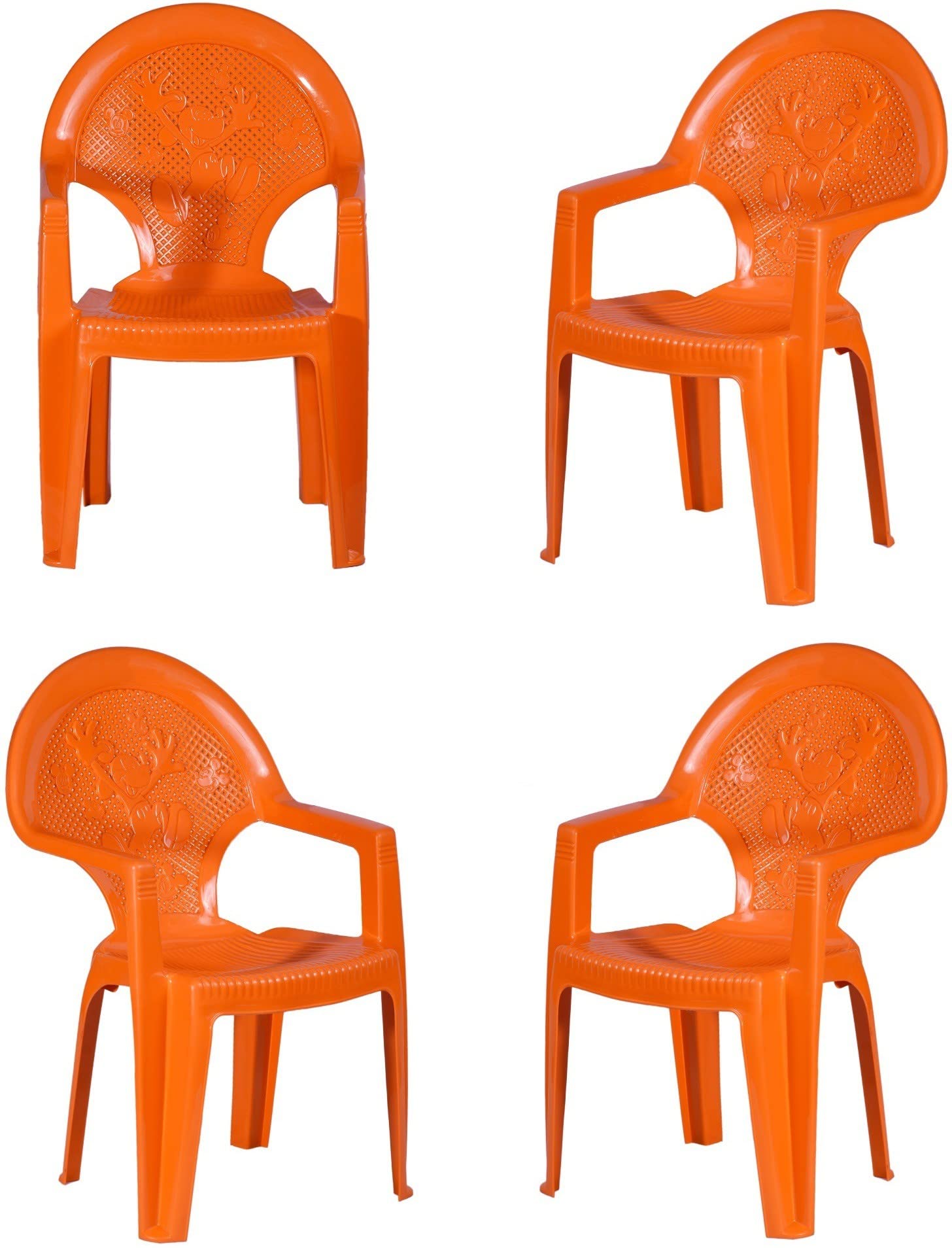 Maharaja Mickey Mouse Plastic Chair for Kids Set of 4 | Strong Durable ...