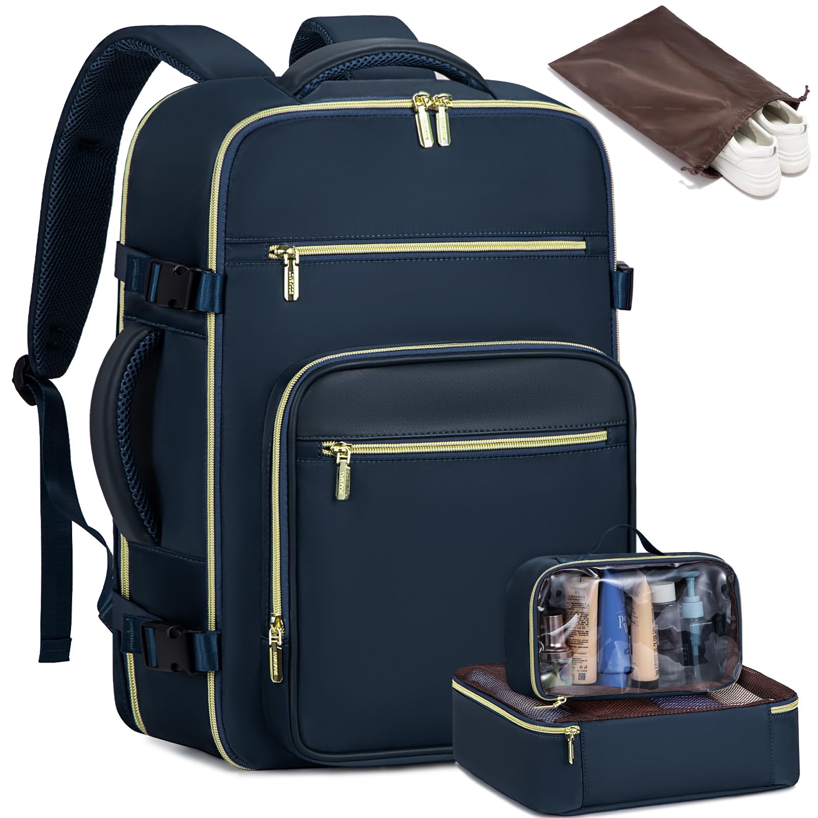 Amazon.com: LOVEVOOK Travel Backpack For Women,40L Carry On Backpack ...