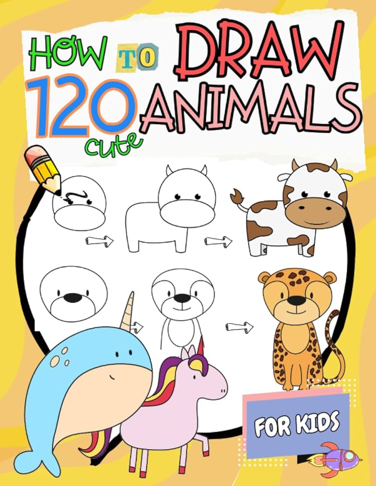 Easy Drawings For Kids Step By Step Animals Zoo Drawing For Kids