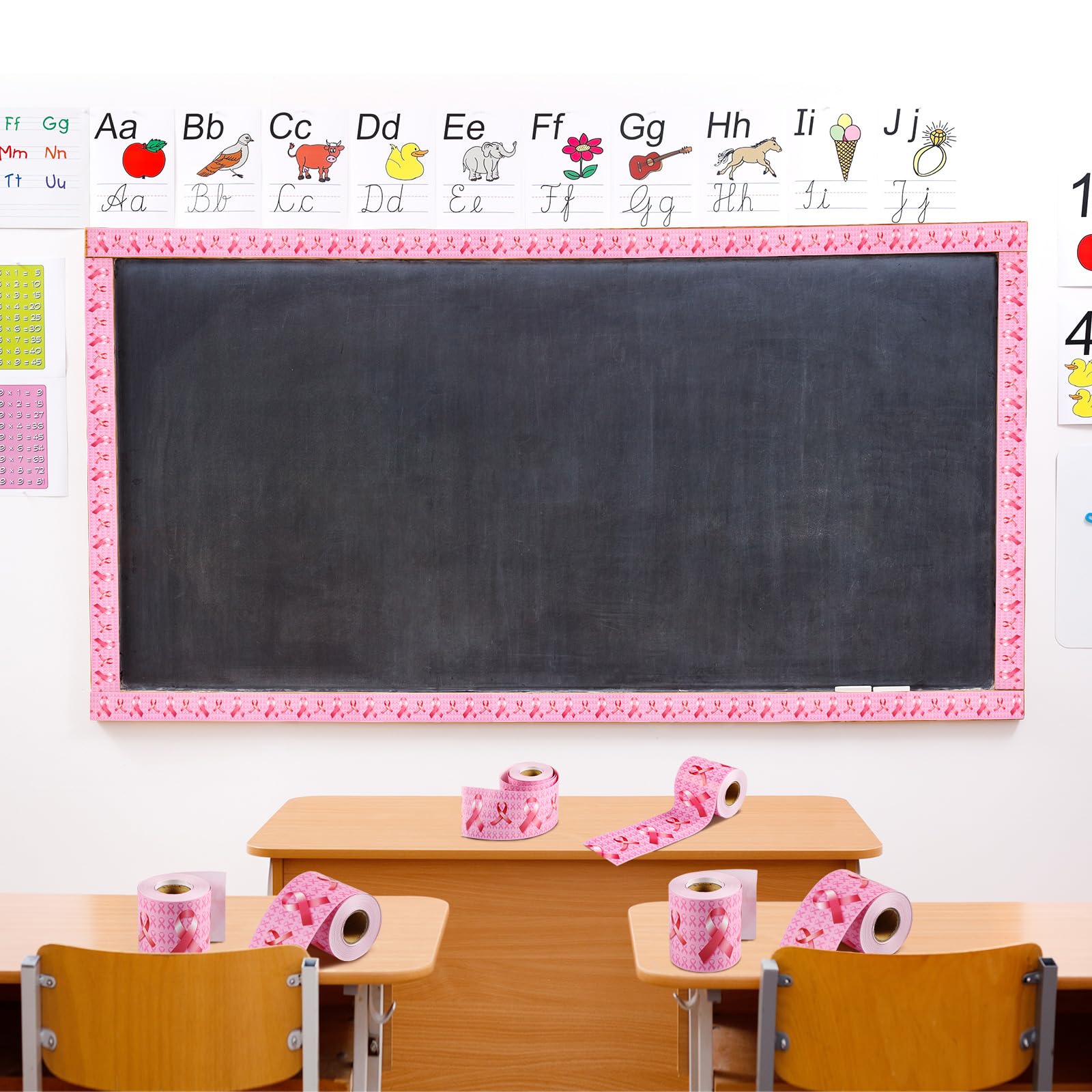 Snapklik.com : 68.9 Feet Breast Cancer Awareness Bulletin Board Borders ...