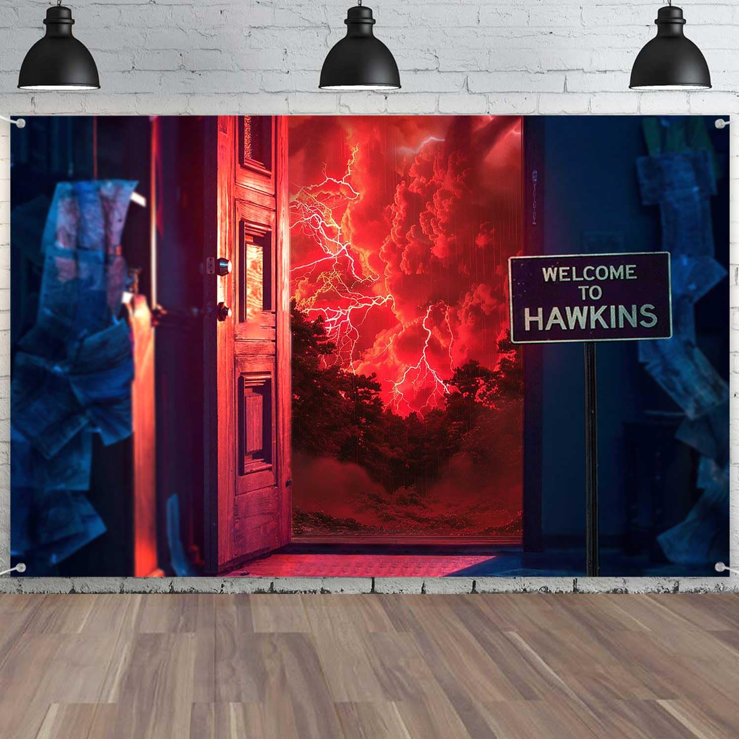 Amazon.com : TOAOFY 7x5ft Stranger Photo Background Violent Lightning ...