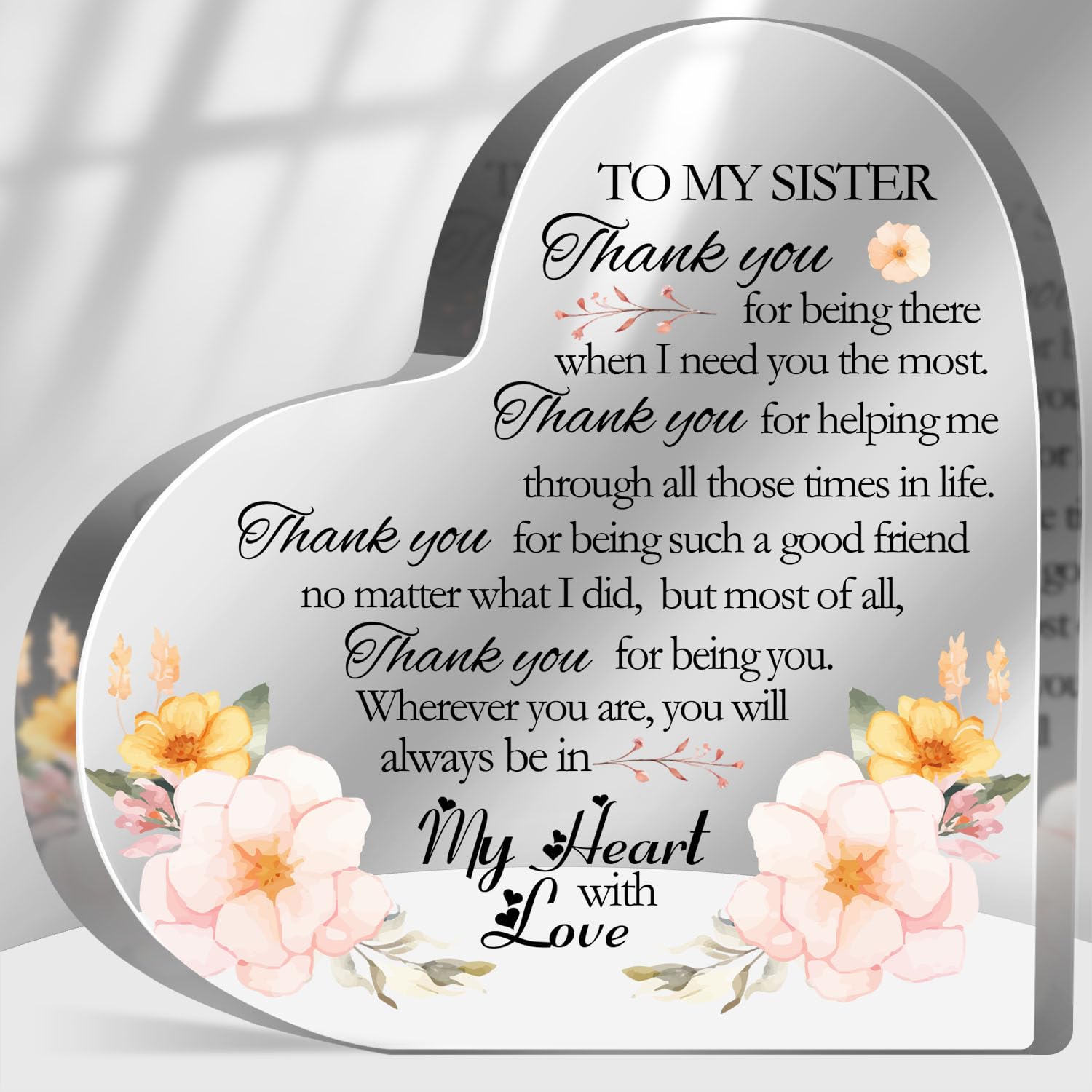 Thank You Sister Quotes Thank You So Much A5 Card Friendship Thanks