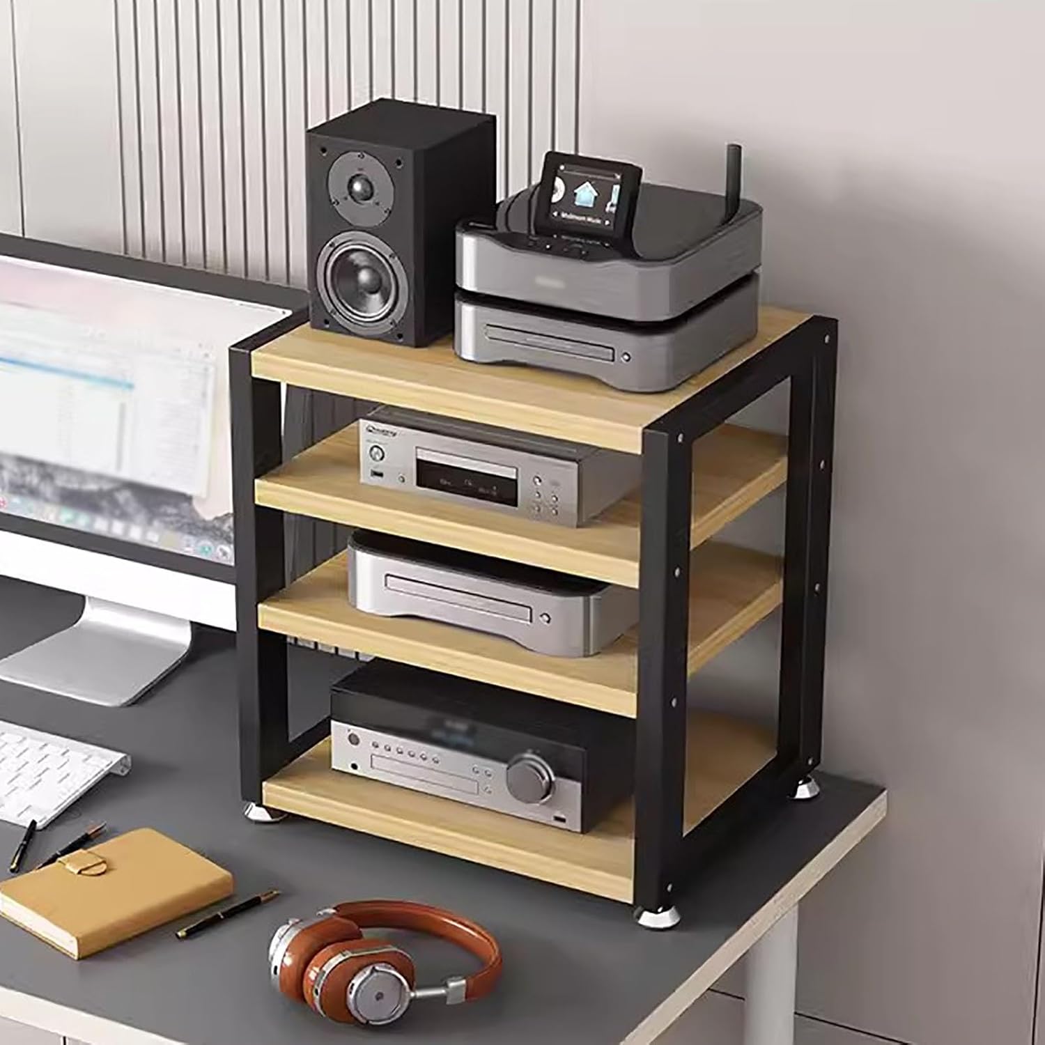 HiFi Stand - Heavy-Duty Audio Tower Rack for Stereo Components, 2/3/4 ...