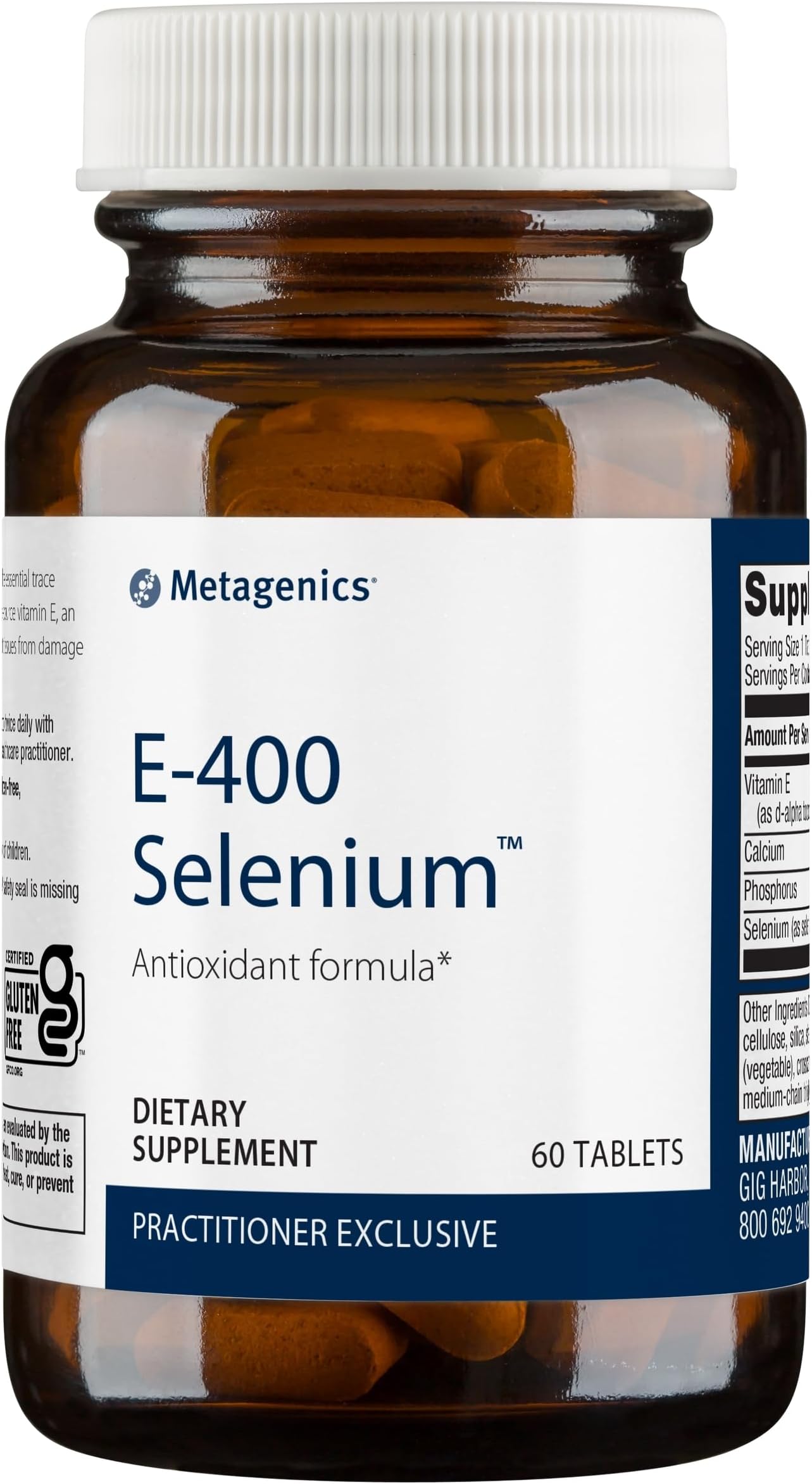 Amazon.com: Metagenics E-400 Selenium - Antioxidant & VIT E Support ...