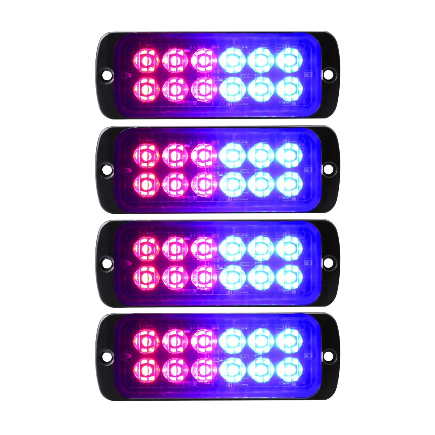 Amazon.com: Primelux 12-24V LED Emergency Strobe Lights 12-LED Sync Surface Mount Warning ...