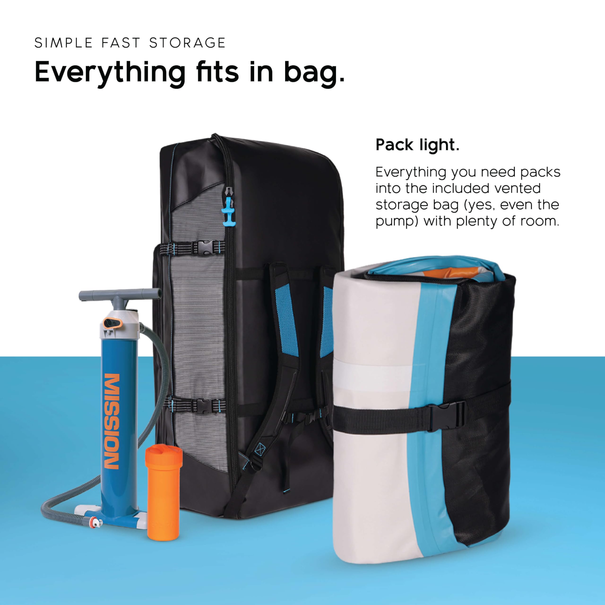 Snapklik.com : MISSION Boat Gear Reef Lite Lightweight Inflatable Water Mat Raft For Boating ...