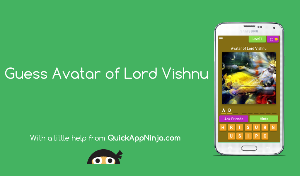 Guess Avatar of Lord Vishnu - App on Amazon Appstore