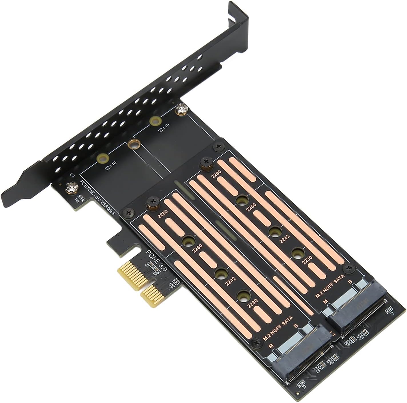 Adaptador M.2 NVMe para PCIE, Adaptador PCIE Dual M.2 de 6 Gbps Plug-and-for SSD | Amazon.com.br