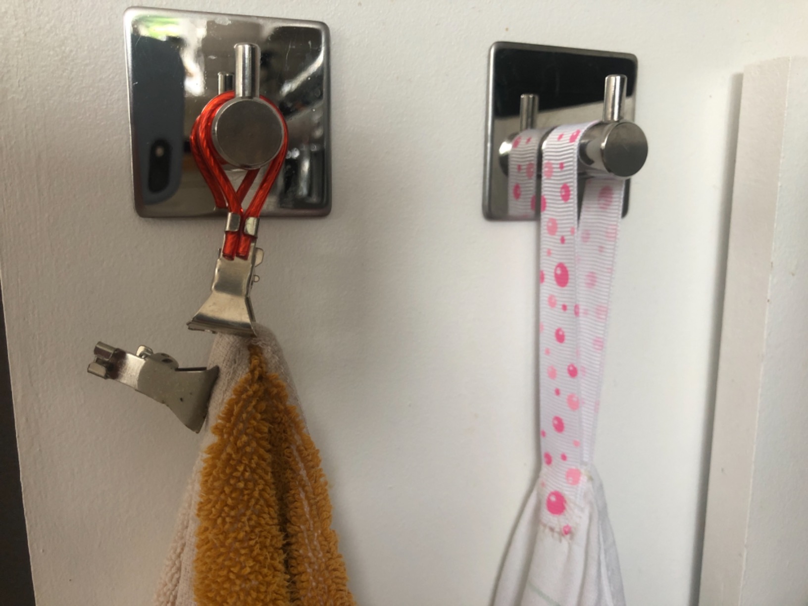 30 Pieces Tea Towel Clips and Hooks, Dish Cloth Clips with Clear ...