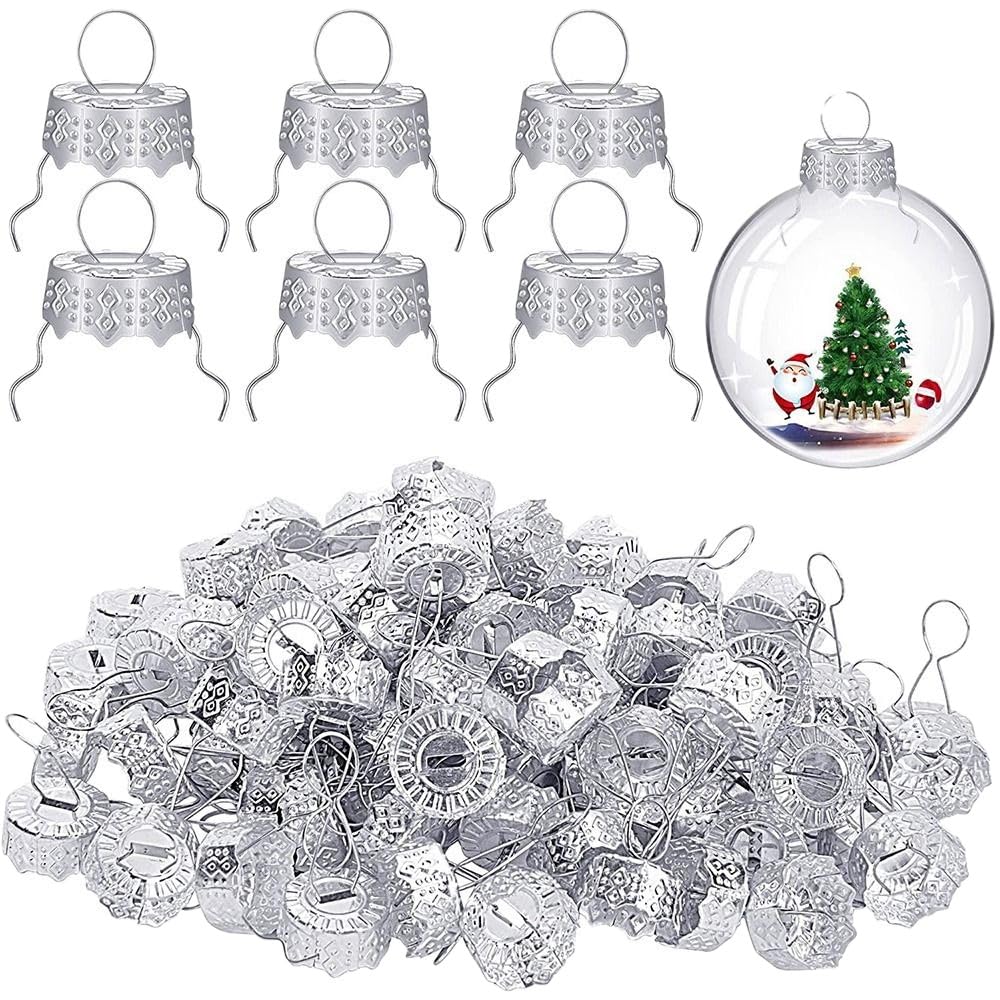Amazon.com: 50PCS Christmas Tree with Sparkling Silver and Gold Round ...