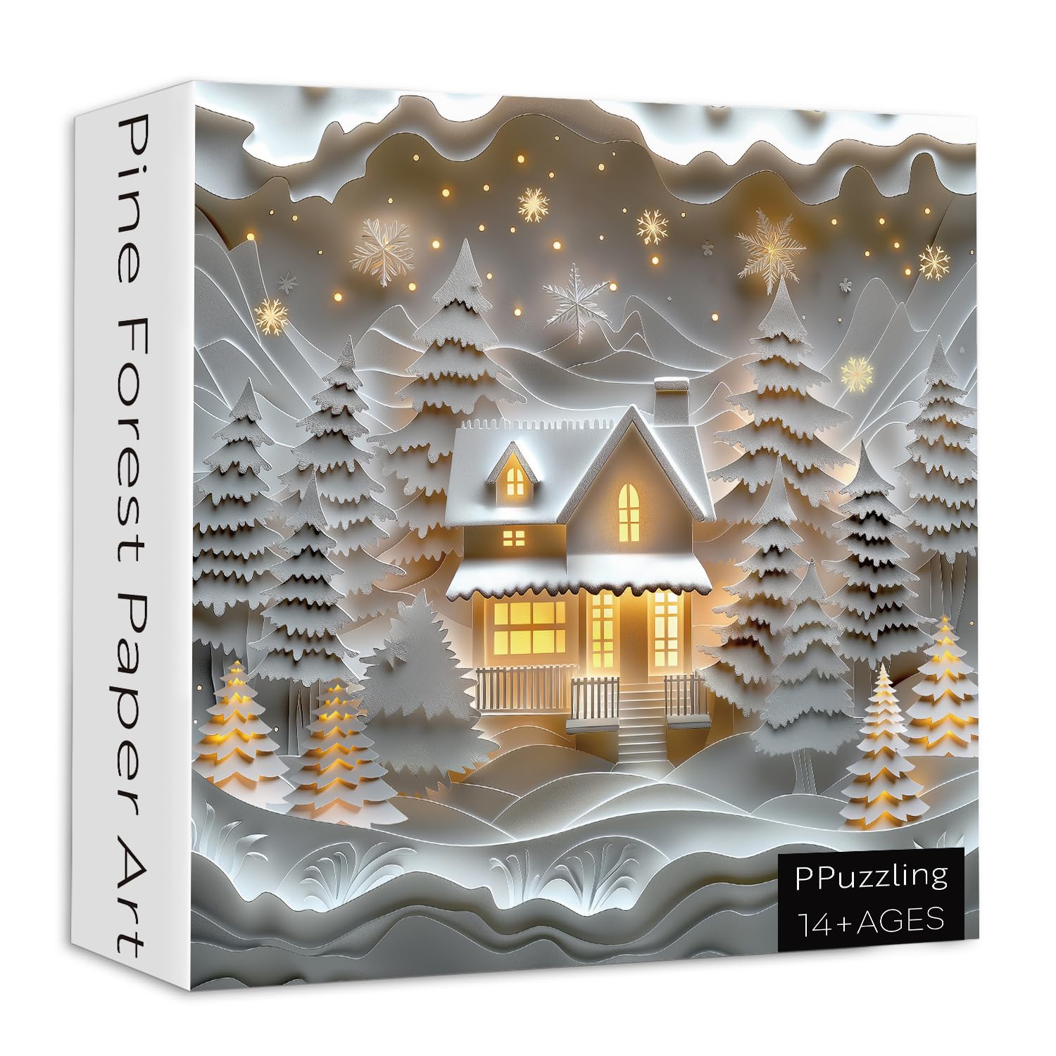 Amazon.com: Winter Pine Forest Puzzles for Adults 1000 Pieces ...