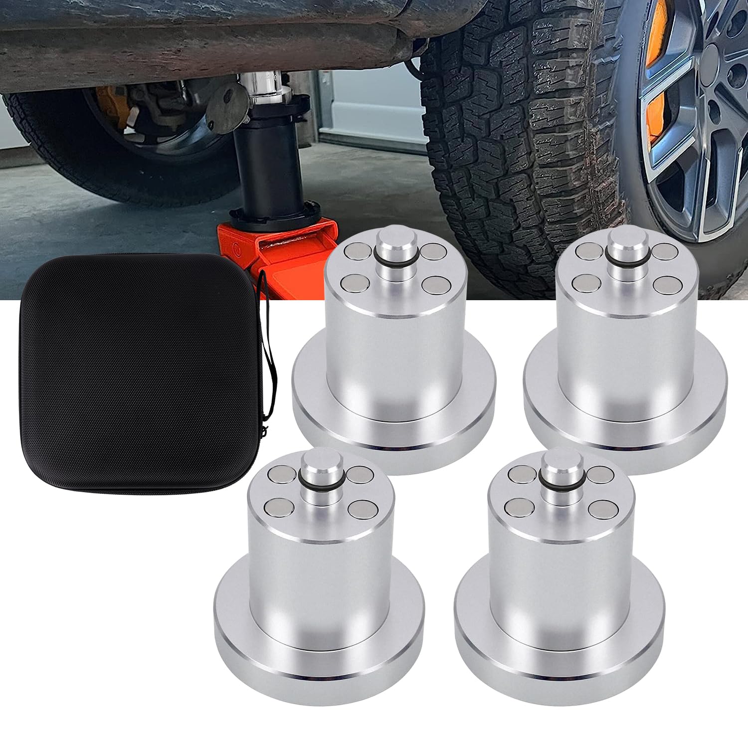 Amazon.com: YUEWO Jack Pucks, Aluminum Jack Lifting Jack Pad Compatible ...