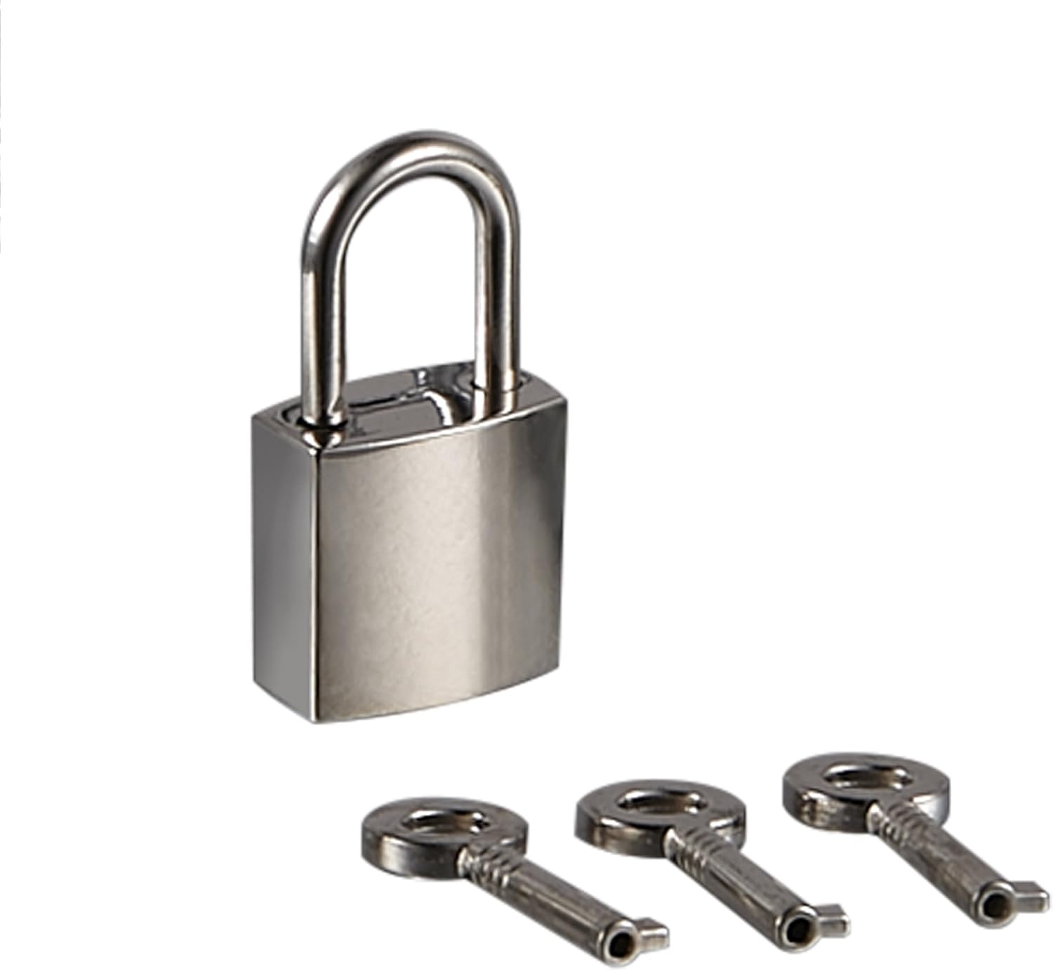 Mini Metal Lock - Zinc Replacement Pad-Lock with Keys, Mirror Glossy ...