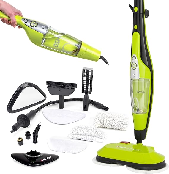 H2O HD 5-in-1 PLUS Dual Buff Steam Mop and Handheld Steam Cleaner ...