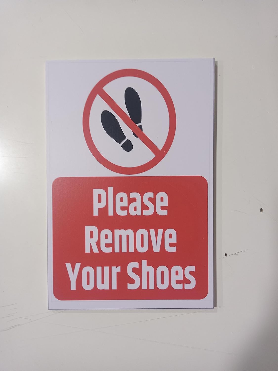 Remove Shoes Signage : Amazon.in: Office Products