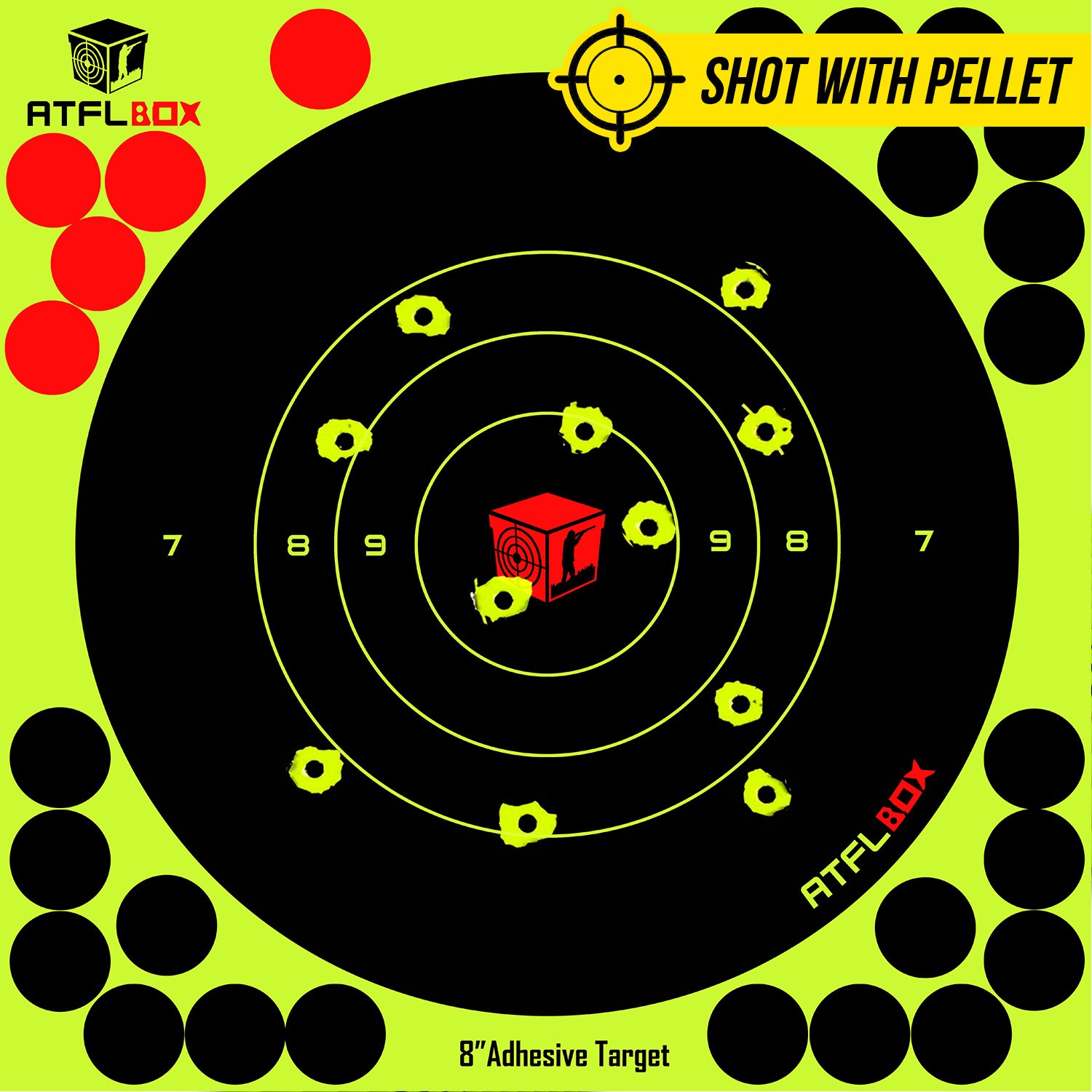 Snapklik.com : AtflBox Shooting Target 8 Bulleye Super Splatter And ...