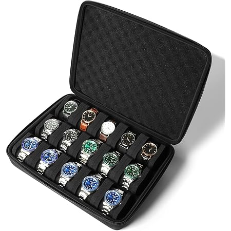 Amazon.com: SAFEBUDDY Watch storage case for 15 watches, men's hard ...