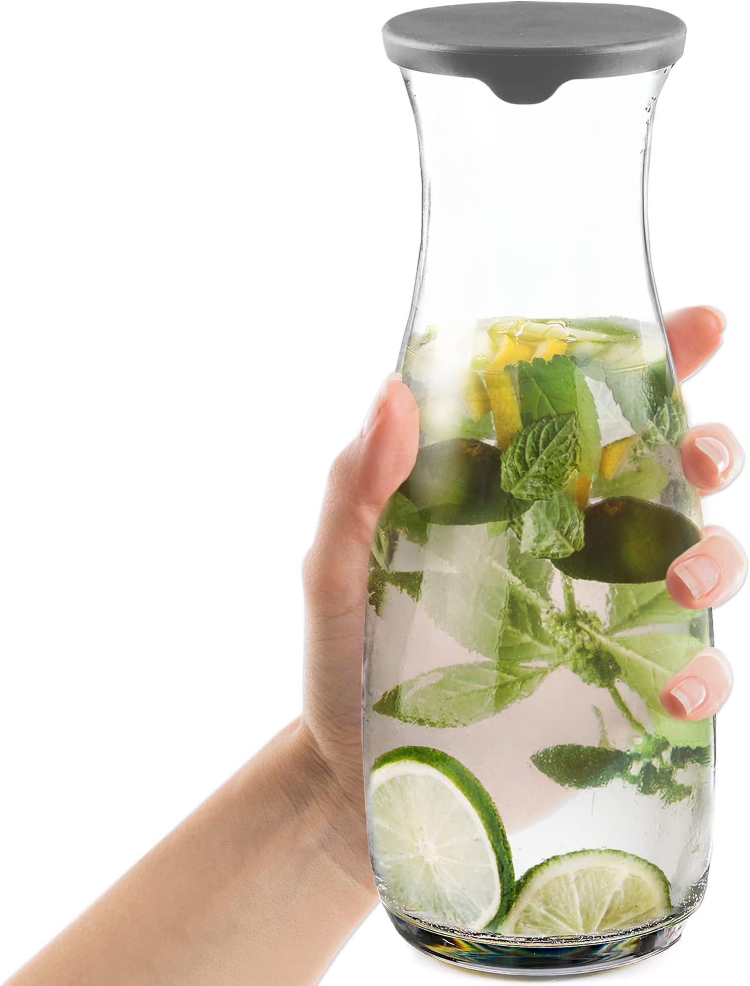 Amazon.com: LAV Glass Water Pitcher 40 oz - Clear Glass Pitcher with ...