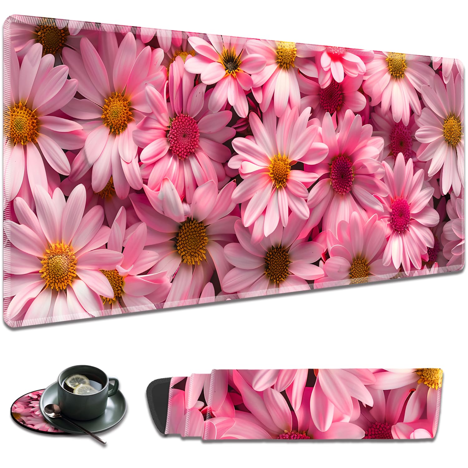 Amazon.com: Large Gaming Mouse Pad Non-Slip Keyboard Pad Soft Extended ...