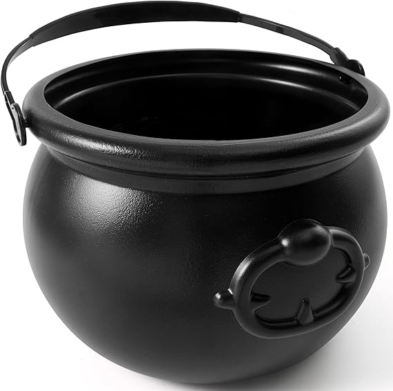 Amazon.com | JOYIN Halloween Large Black Cauldron 7.5'', Halloween ...