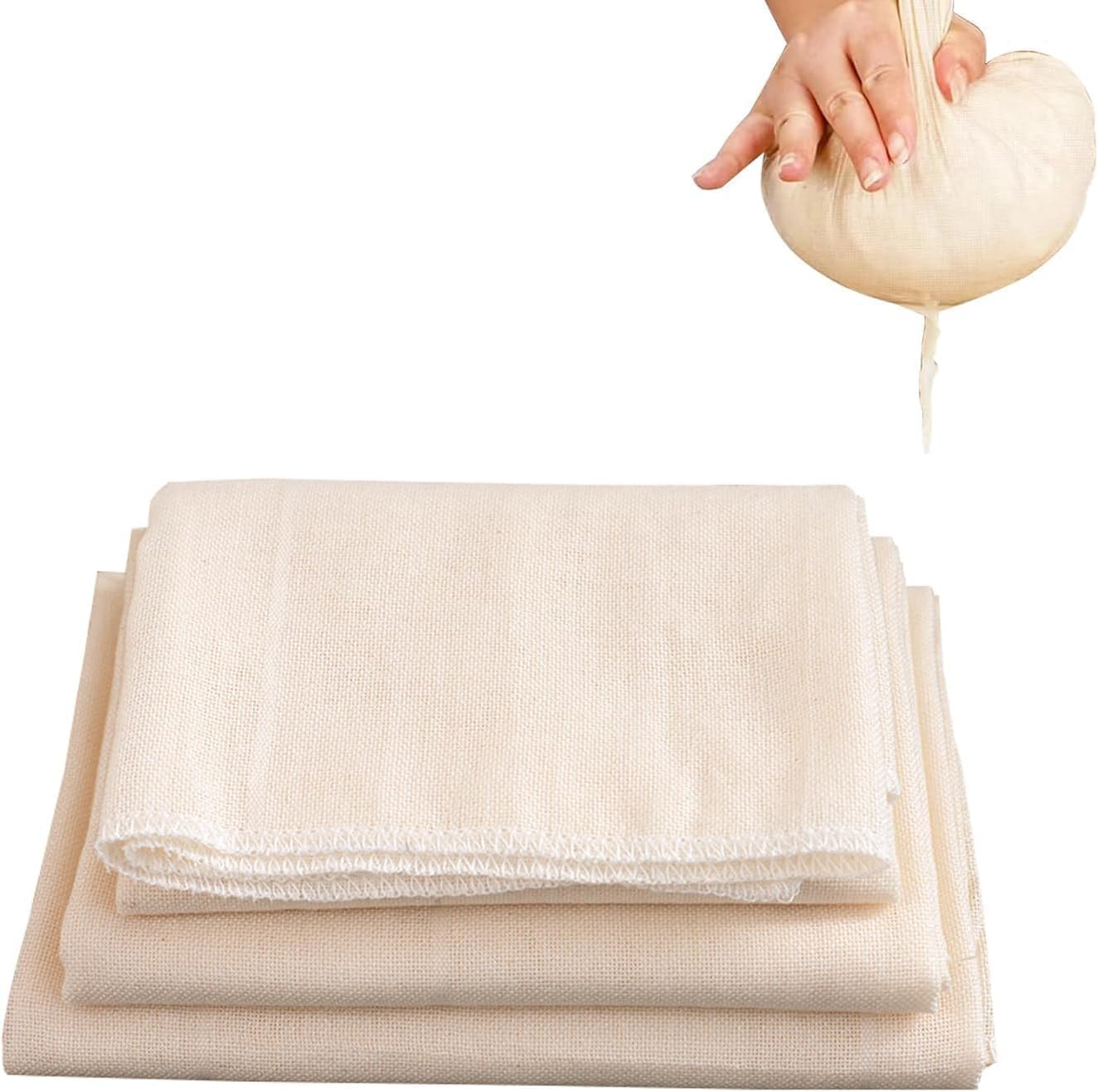 WPNCYK 6 Pcs Cheesecloth, Muslin Cloths For Cooking, Cheese Cloth ...