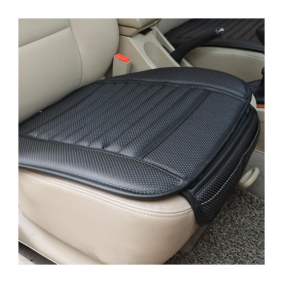 Amazon.com: Sylvil Car Seat Bottom Cover, Semi-Wrap Non-Slip Leather ...