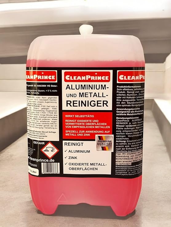 Aluminium Cleaner Metal Cleaner 5 Litres Aluminium Zinc Basic Cleaner ...