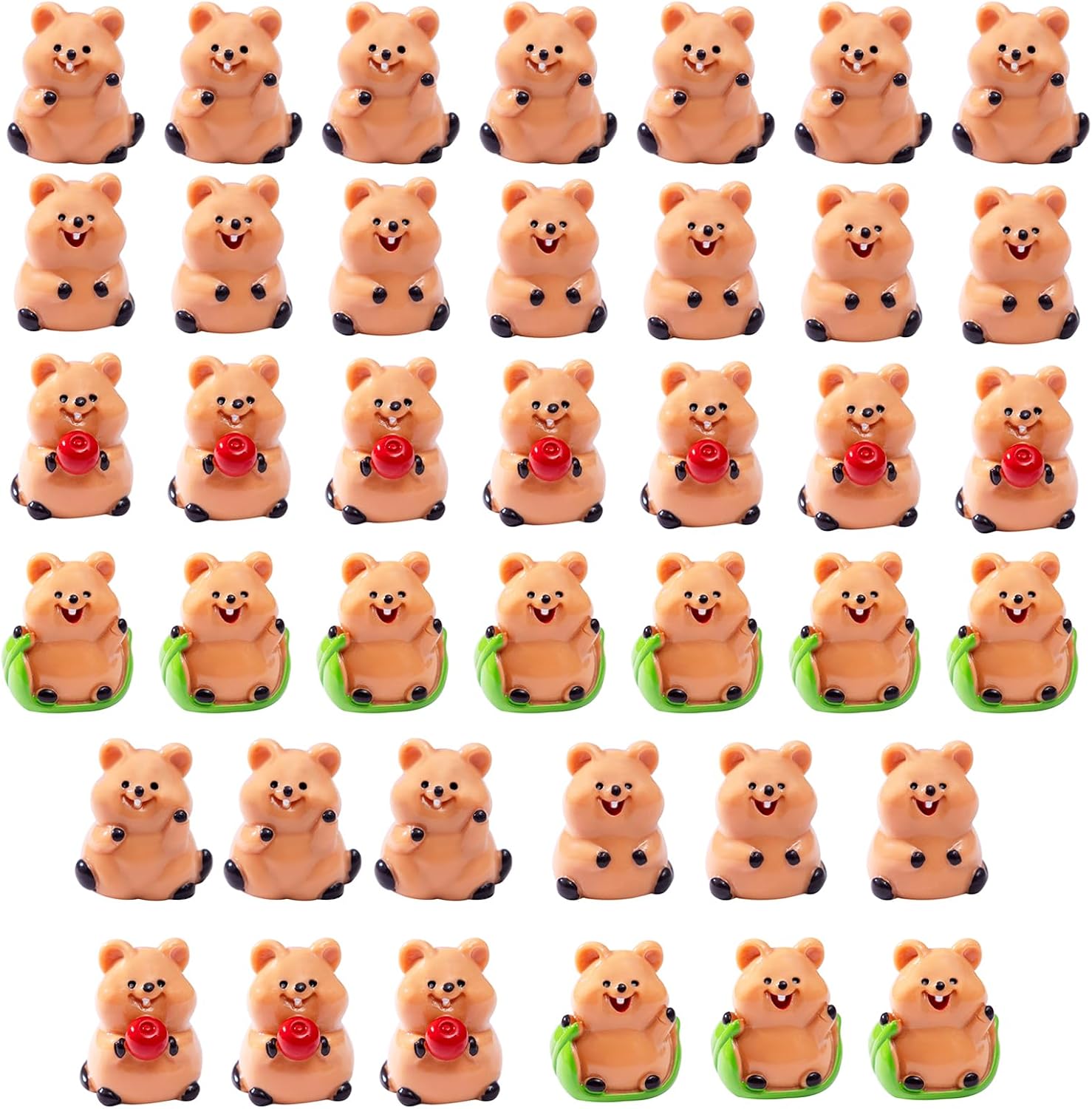 Amazon.com: titihuirie 40 Pcs Mini Kangaroo Figurines Mini Resin ...
