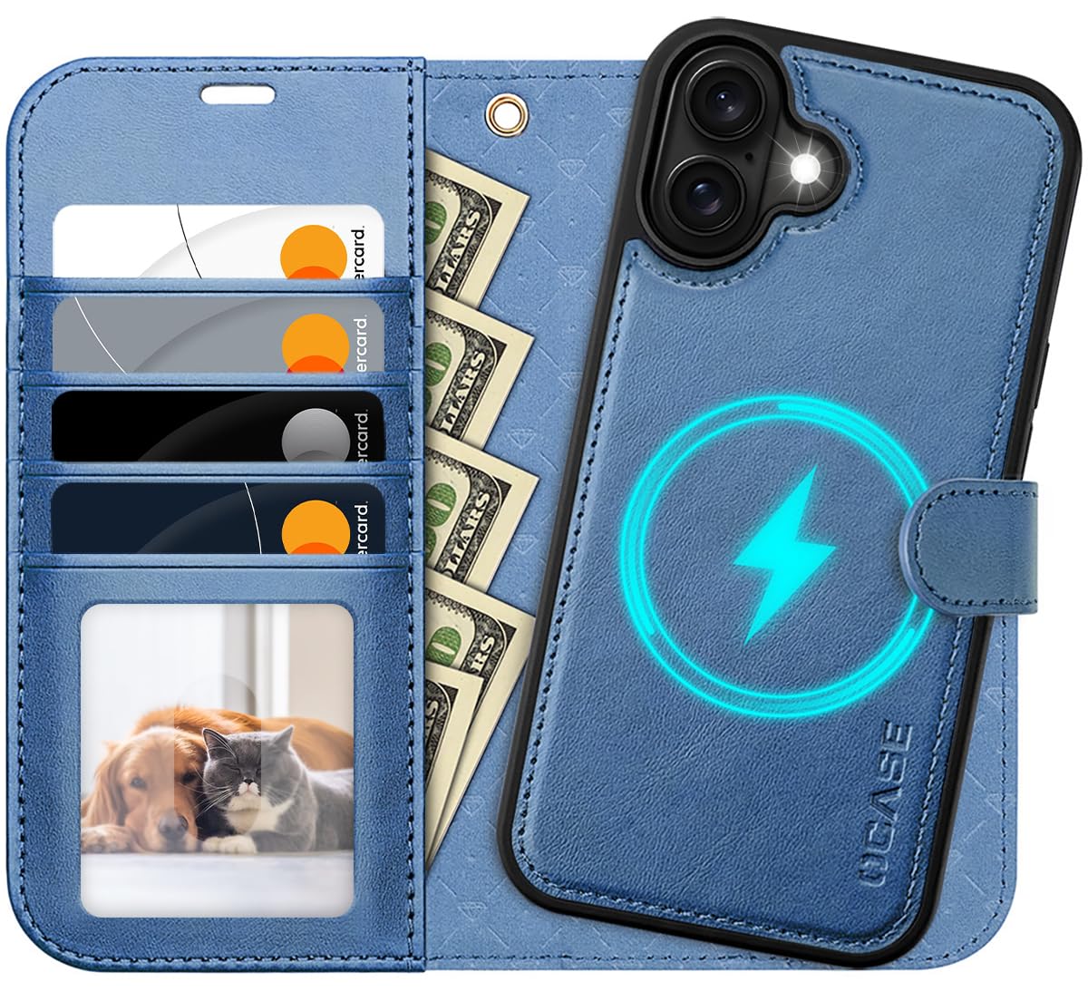 Amazon.com: OCASE for iPhone 16 Plus Case Detachable Wallet Case with ...