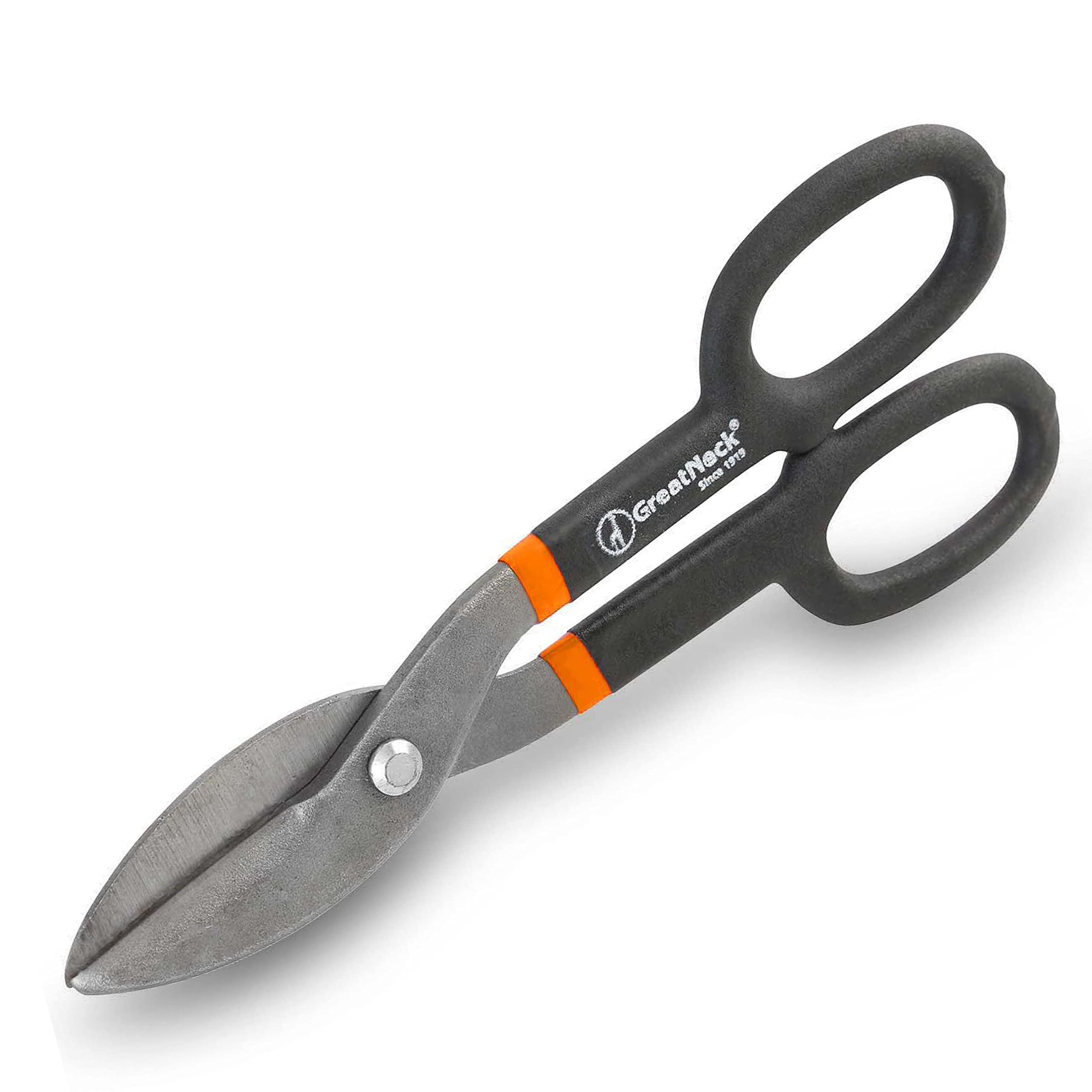 Amazon.com: GreatNeck T10SC 10 Inch Tin Snips, Tin Snips for Cutting ...