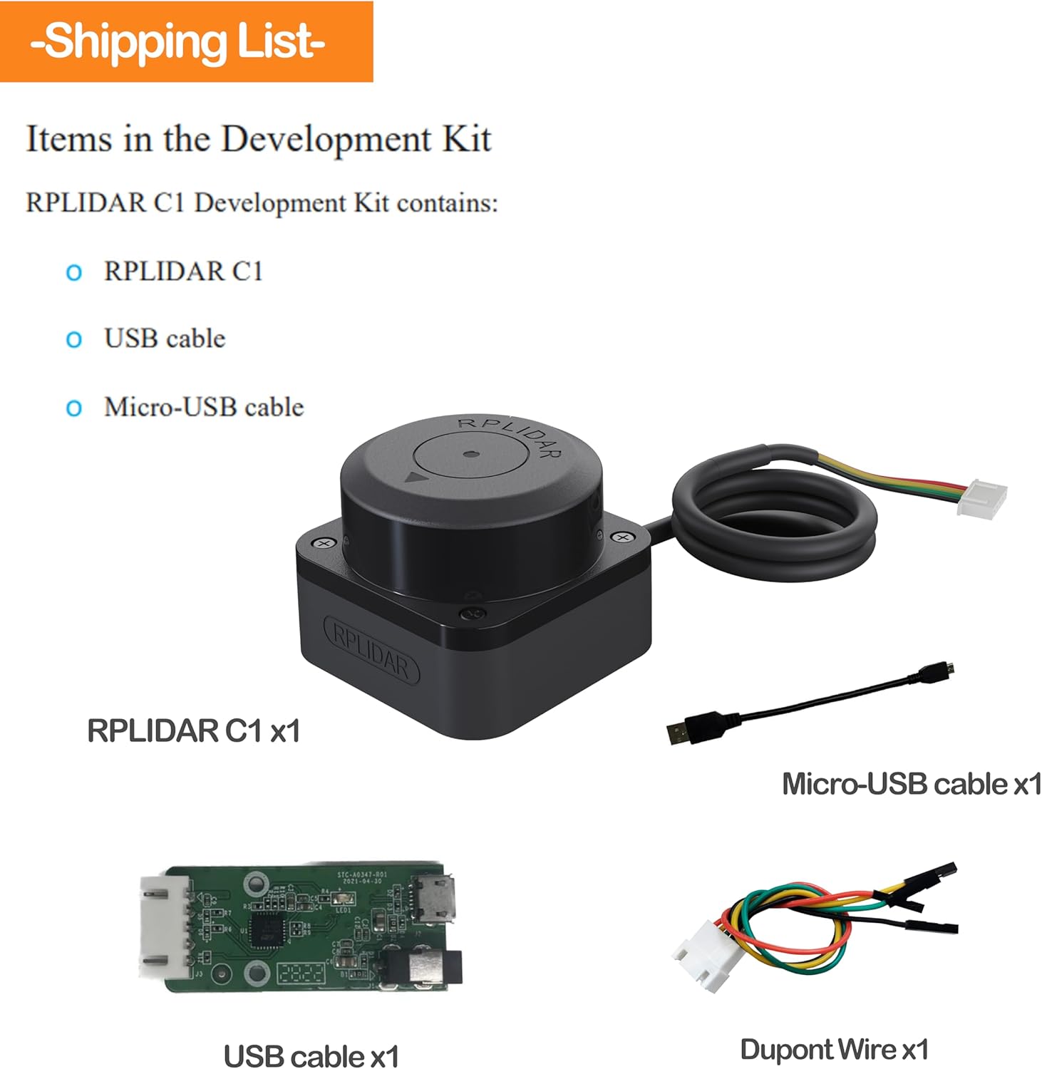 WayPonDEV RPLIDAR C1 360 Degree 2D Lidar Sensor, 12 Nepal | Ubuy